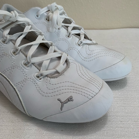 Puma | Shoes | Puma Soleil V2 White Silver Lace Up Comfort Fun Dance ...